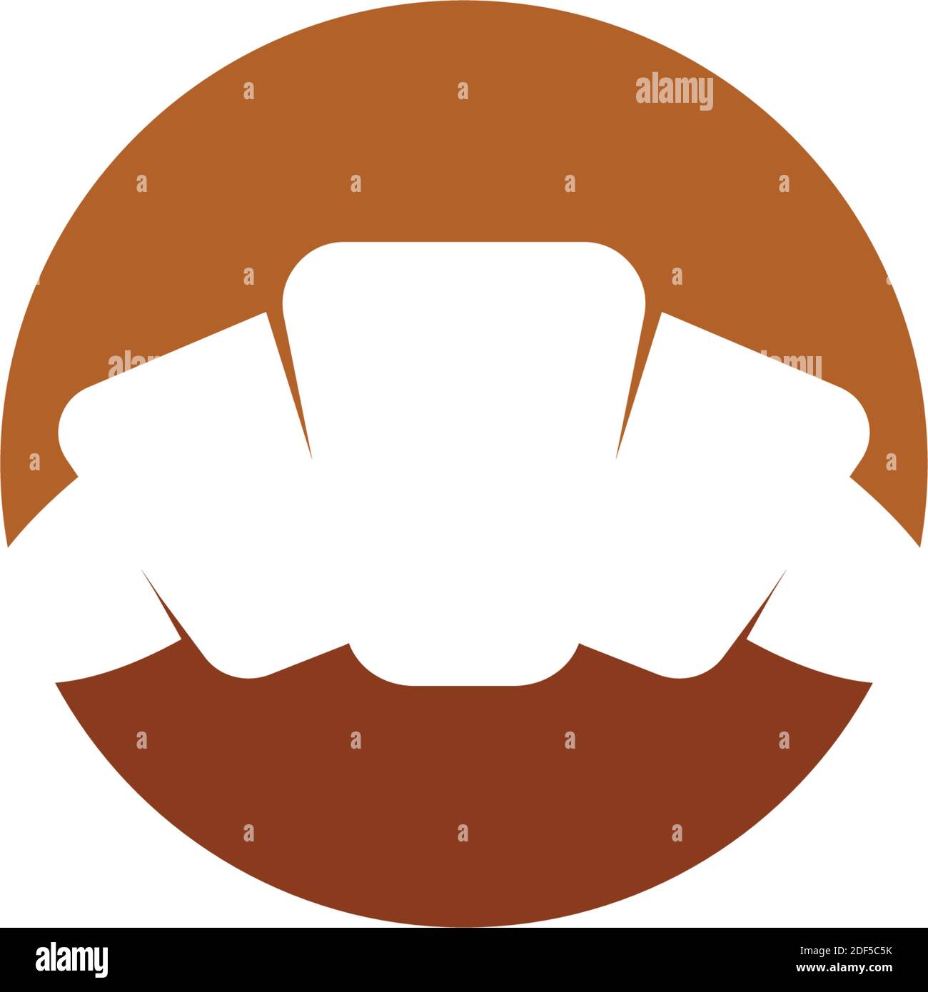 Croissant logo Cut Out Stock Images & Pictures - Alamy