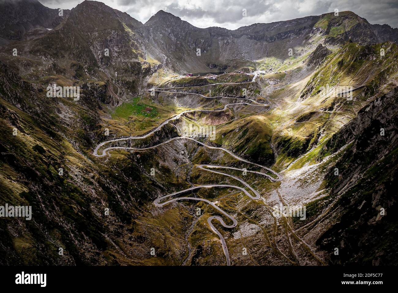 The best driving track in the world. Transfagarasan, Romania Stock ...