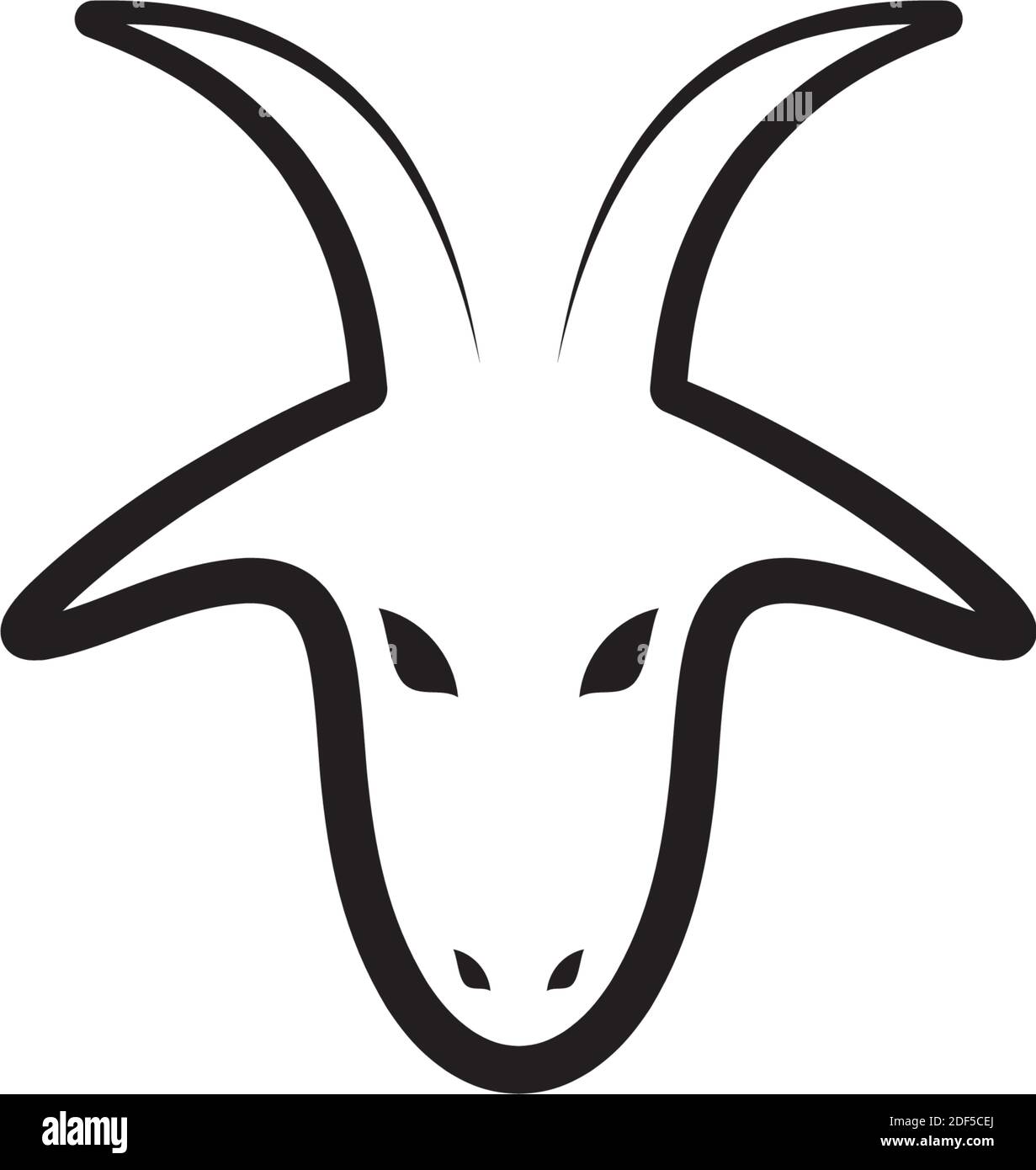goat logo icon vector symbol design element Stock Vector Image & Art ...