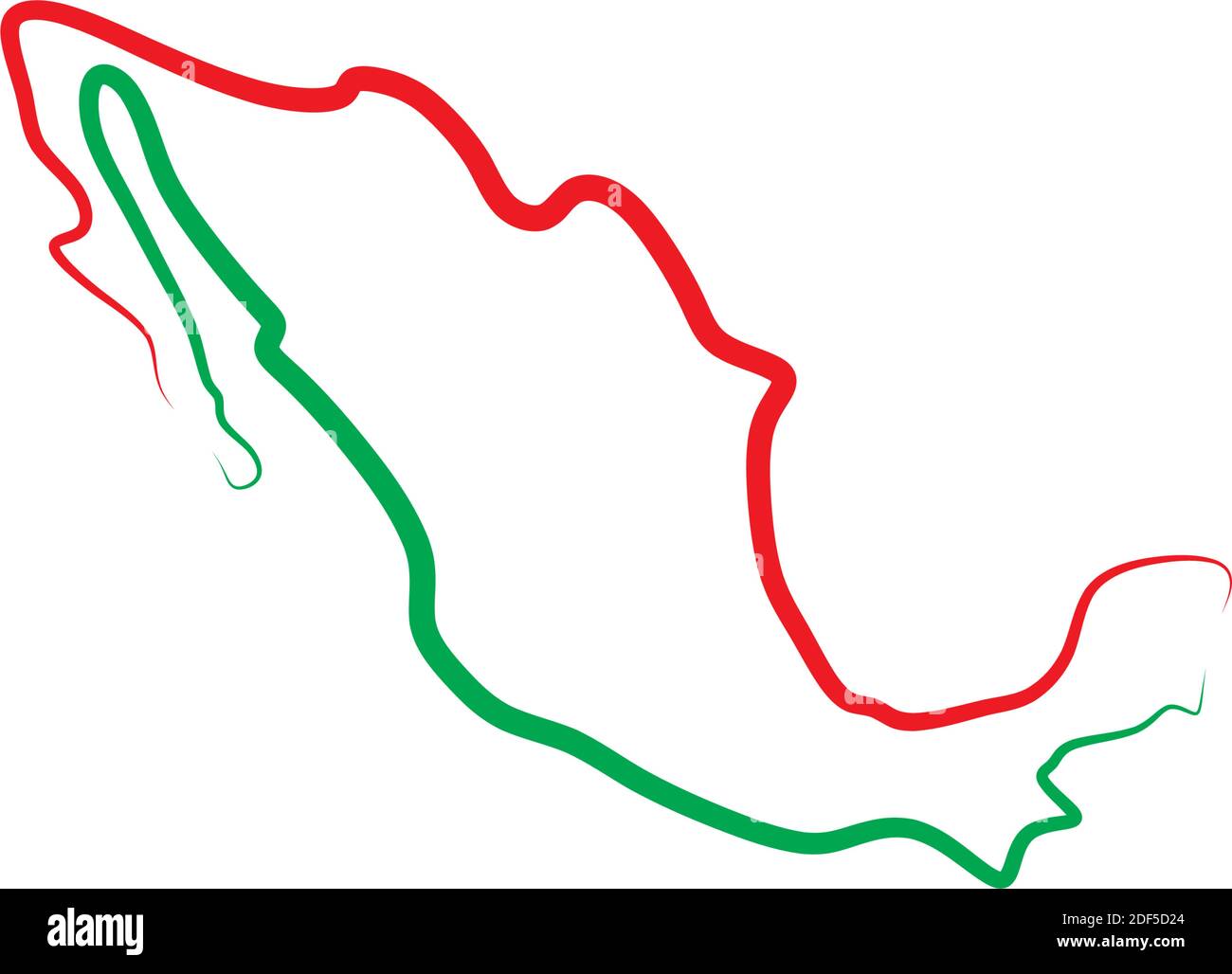 Mexico map Stock Vector Images - Alamy