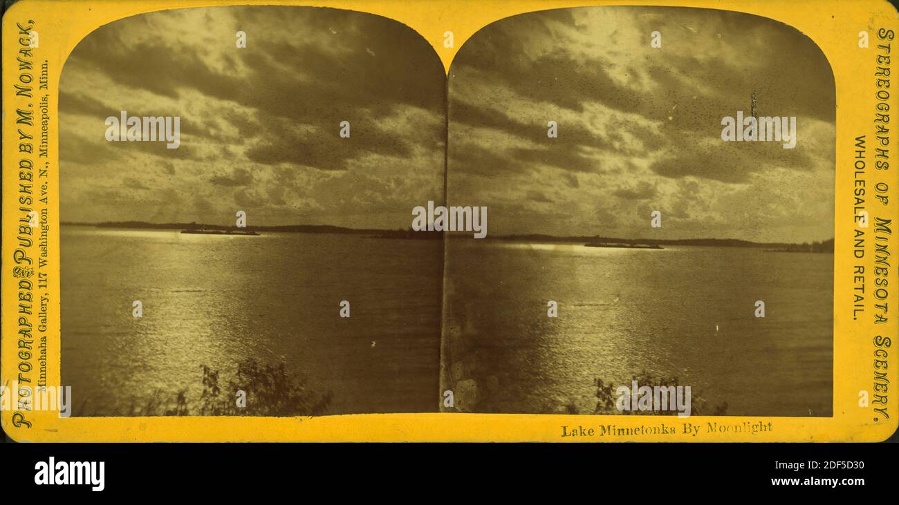 Lake Minnetonka by moonlight., still image, Stereographs, 1850 - 1930 ...