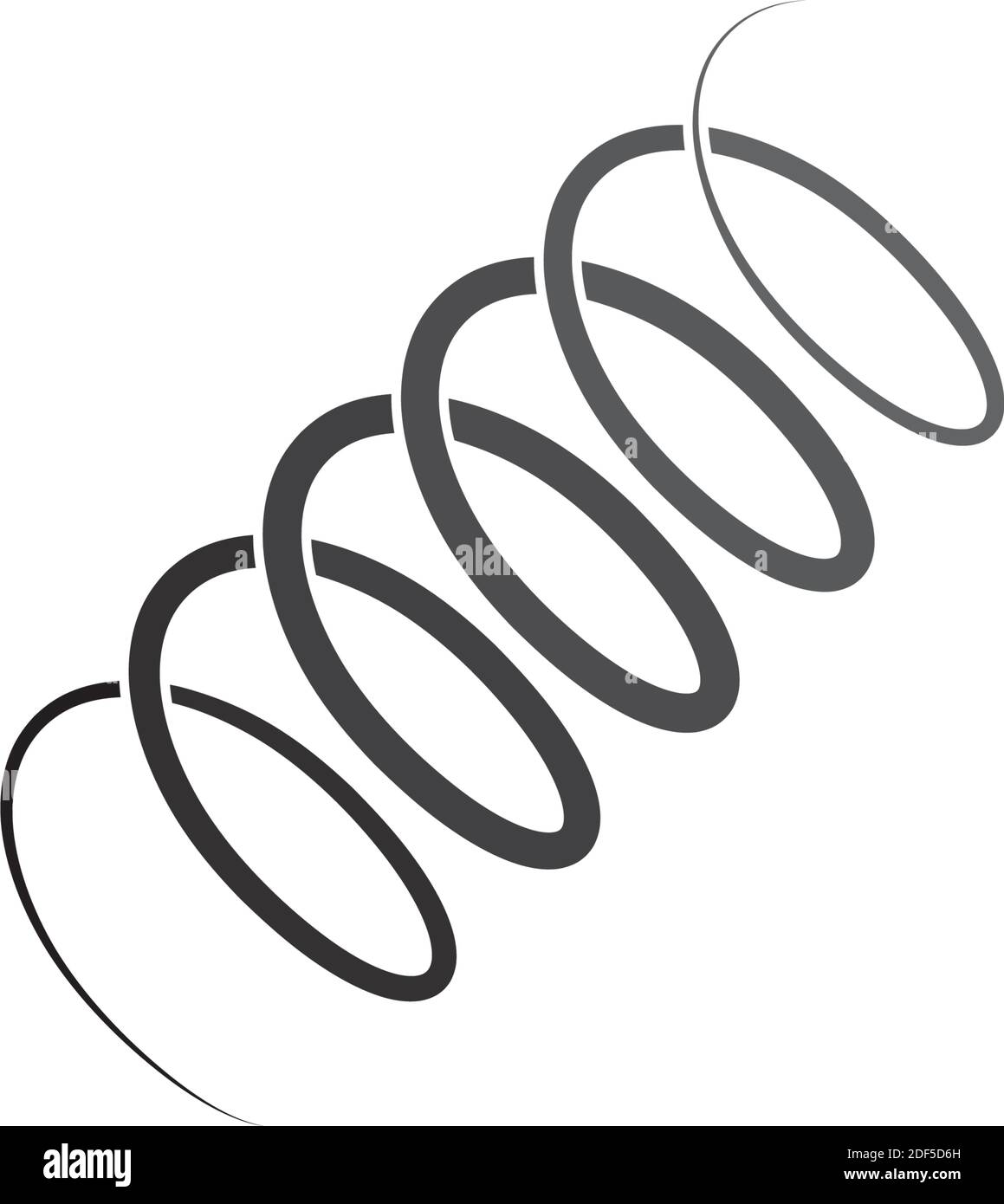 Spring coil metal Stock Vector Images - Alamy