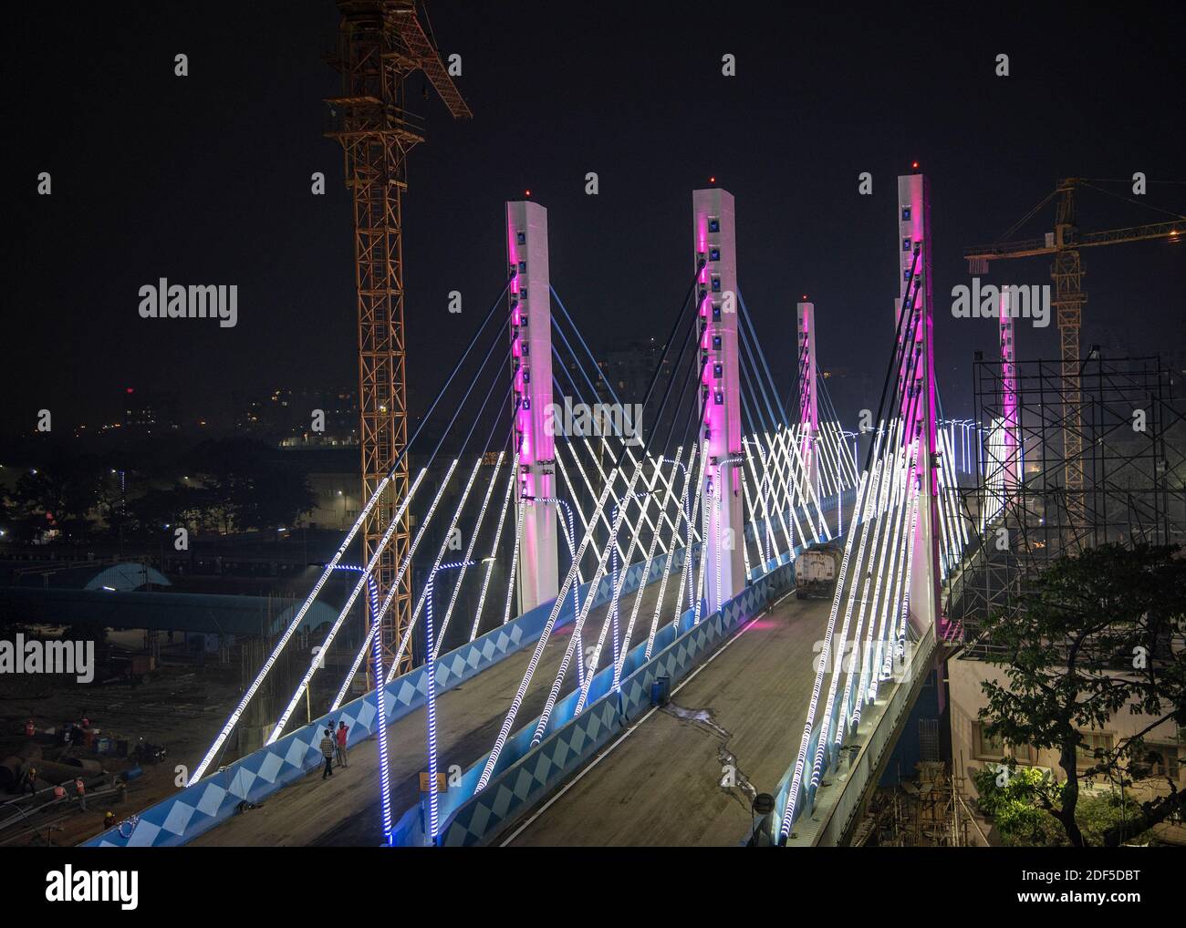 Different view of newly built Majerhat bridge just on the penultimate ...