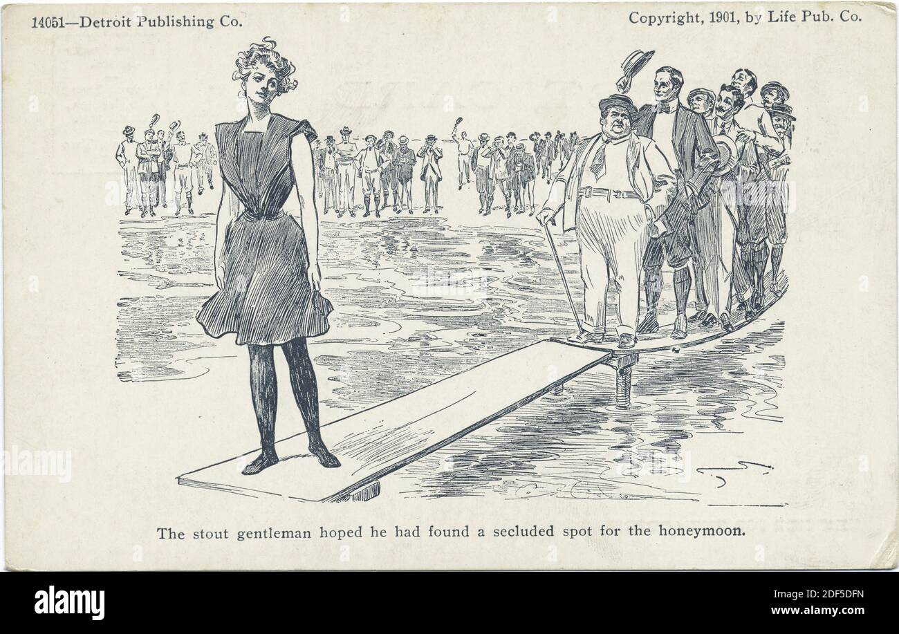 Stout Gentlemen, Life Cartoons, still image, Postcards, 1898 - 1931 ...