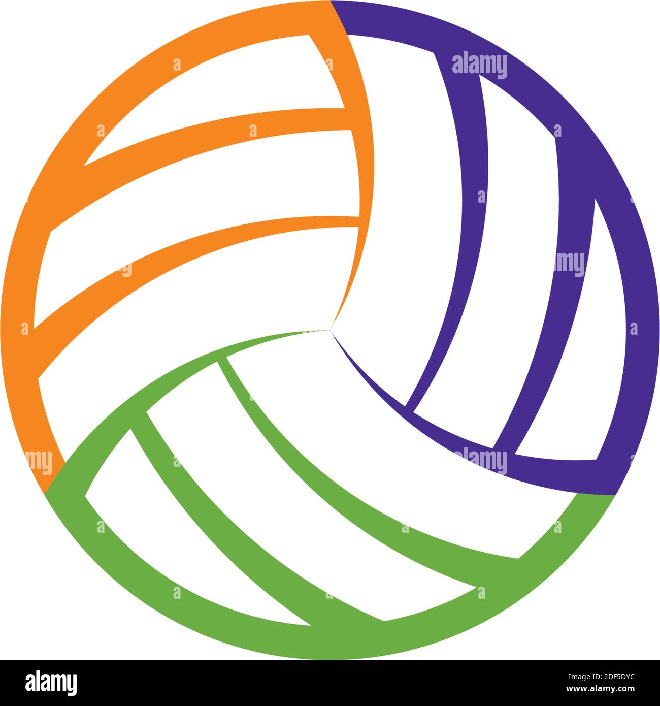 volleyball ball logo vector icon sign Stock Vector Image & Art - Alamy