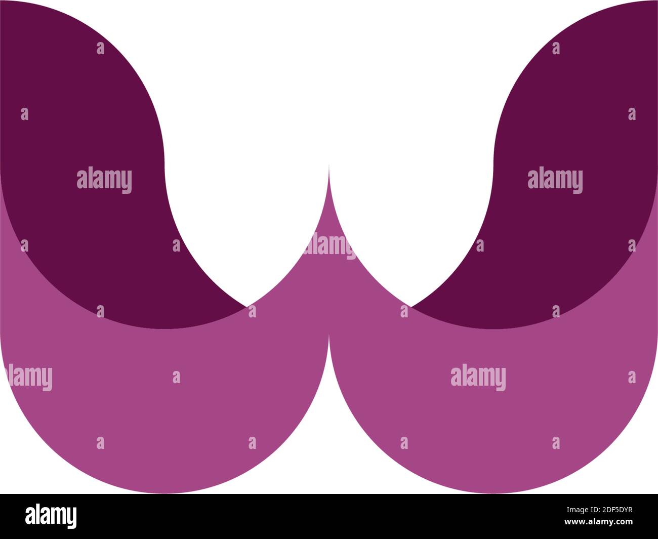 violet purple logo w letter geometric icon Stock Vector Image & Art - Alamy