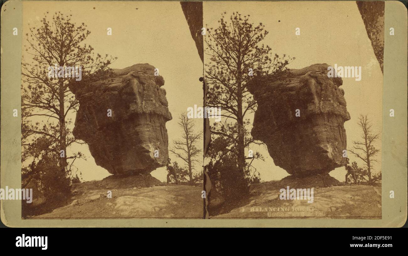 Balancing Rock, Garden of the Gods, Colorado., still image ...