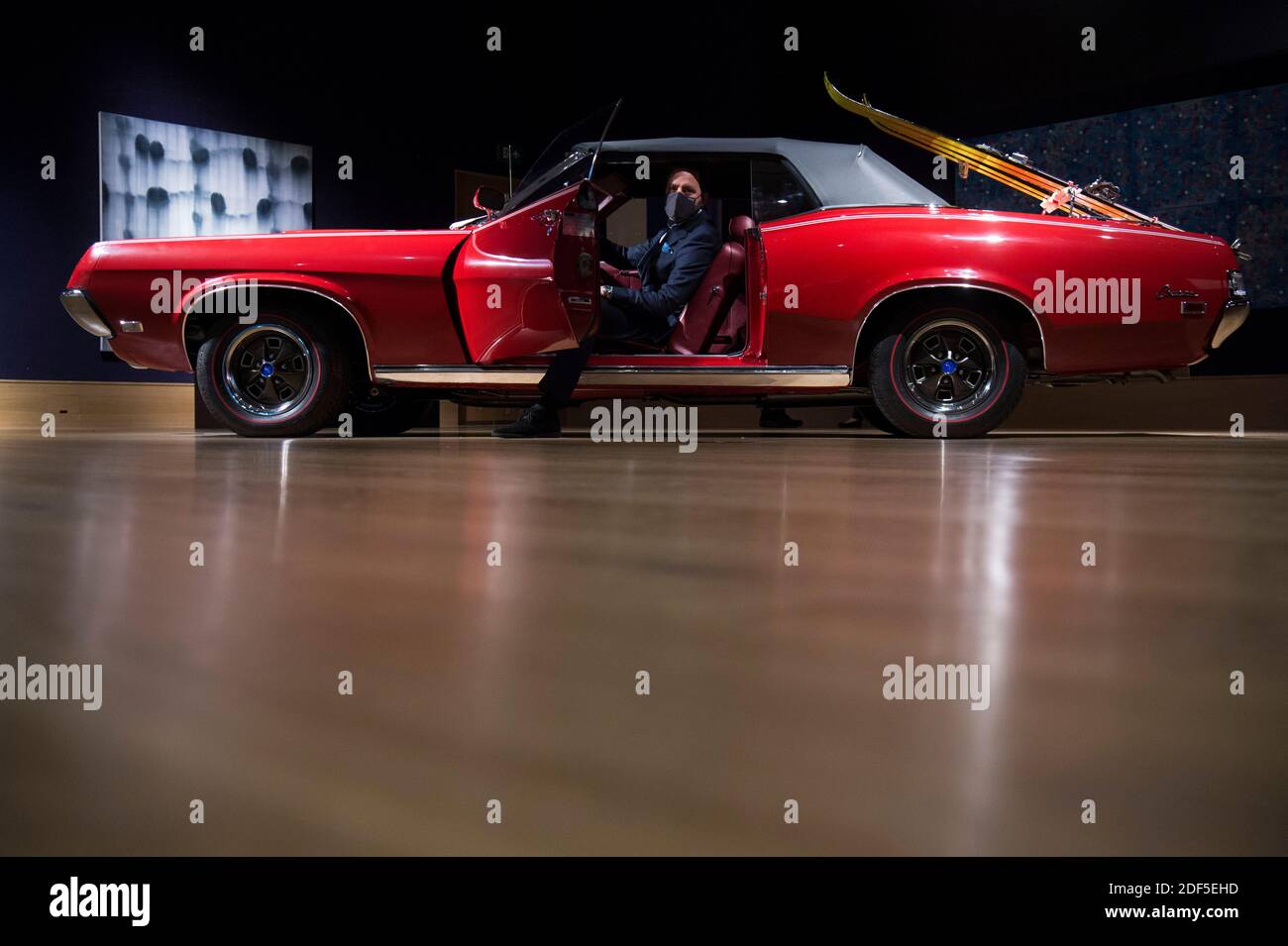 Head of the Motor Car Department for Bonhams UK Tim Schofield sits in a ...