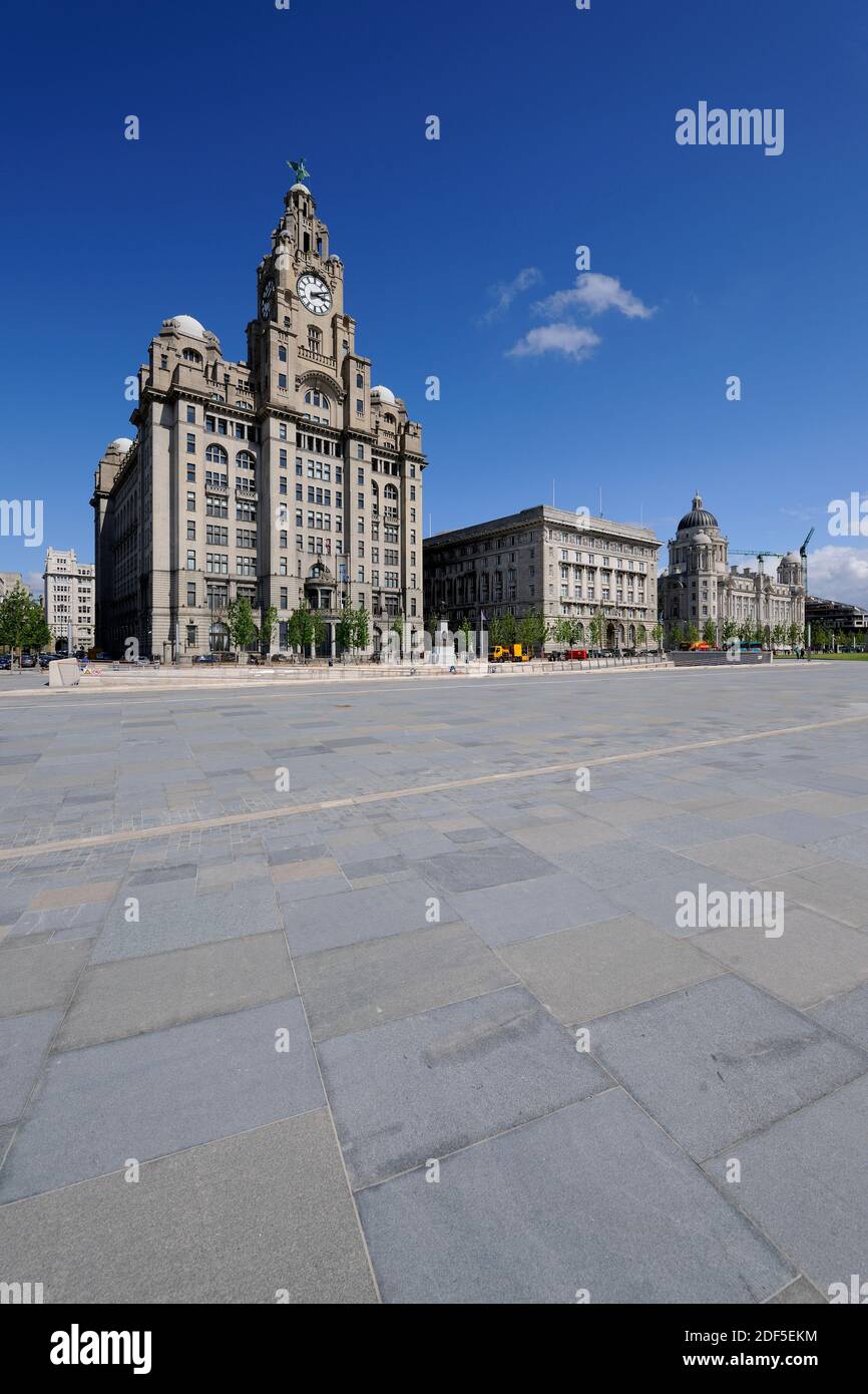 Liverpool, Three Graces, waterfront, Liver Building, Cunard Building ...