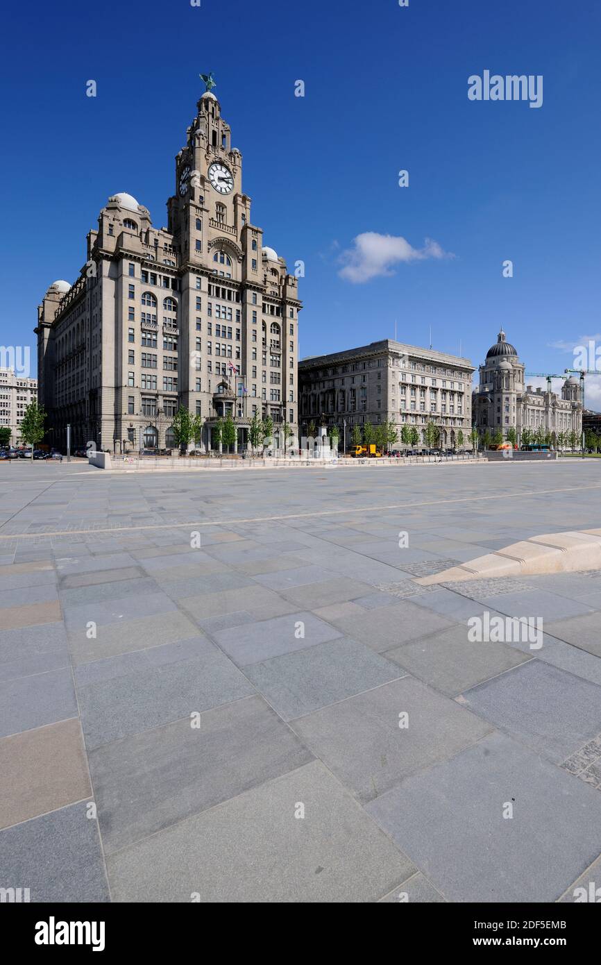 Liverpool, Three Graces, waterfront, Liver Building, Cunard Building ...