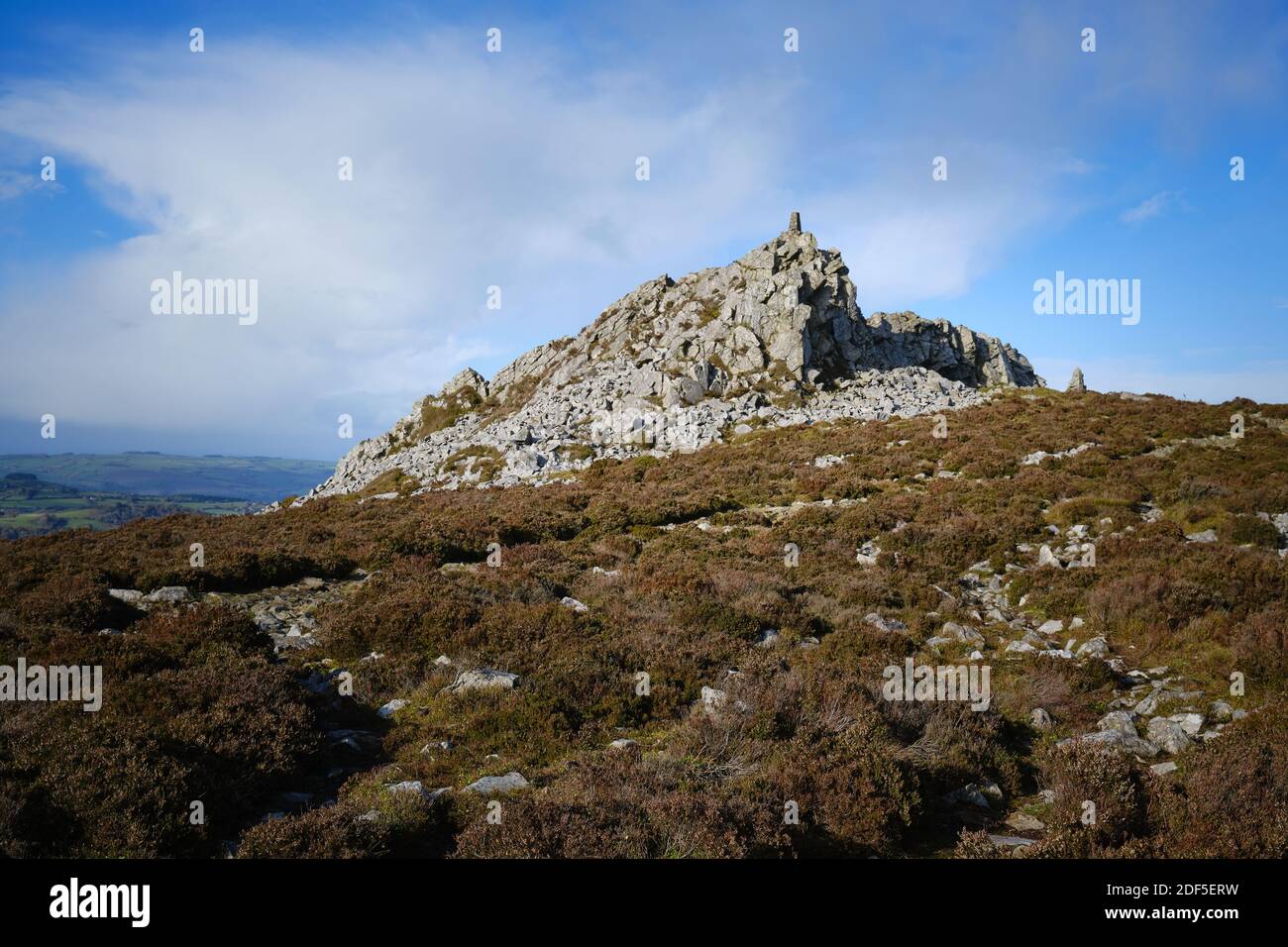 Manstone Rock on Stiperstones, Shropshire, UK Stock Photo - Alamy