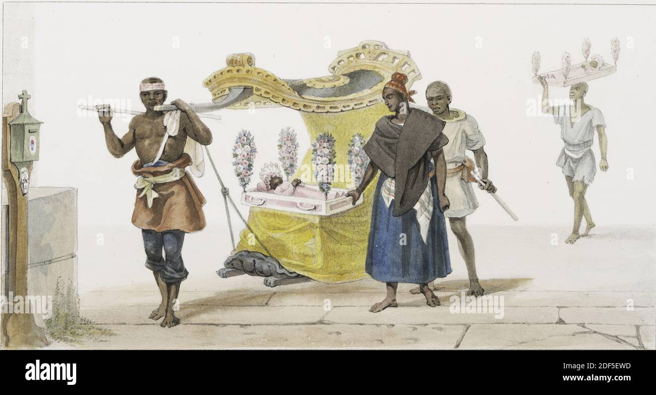 Mariage de nègres d'une maison riche; Convoi funèbre de négrillons ...