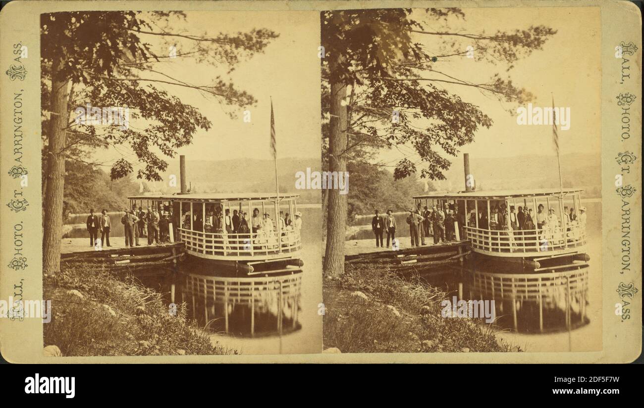 Lake Buel steamer at landing., still image, Stereographs, 1850 - 1930 ...