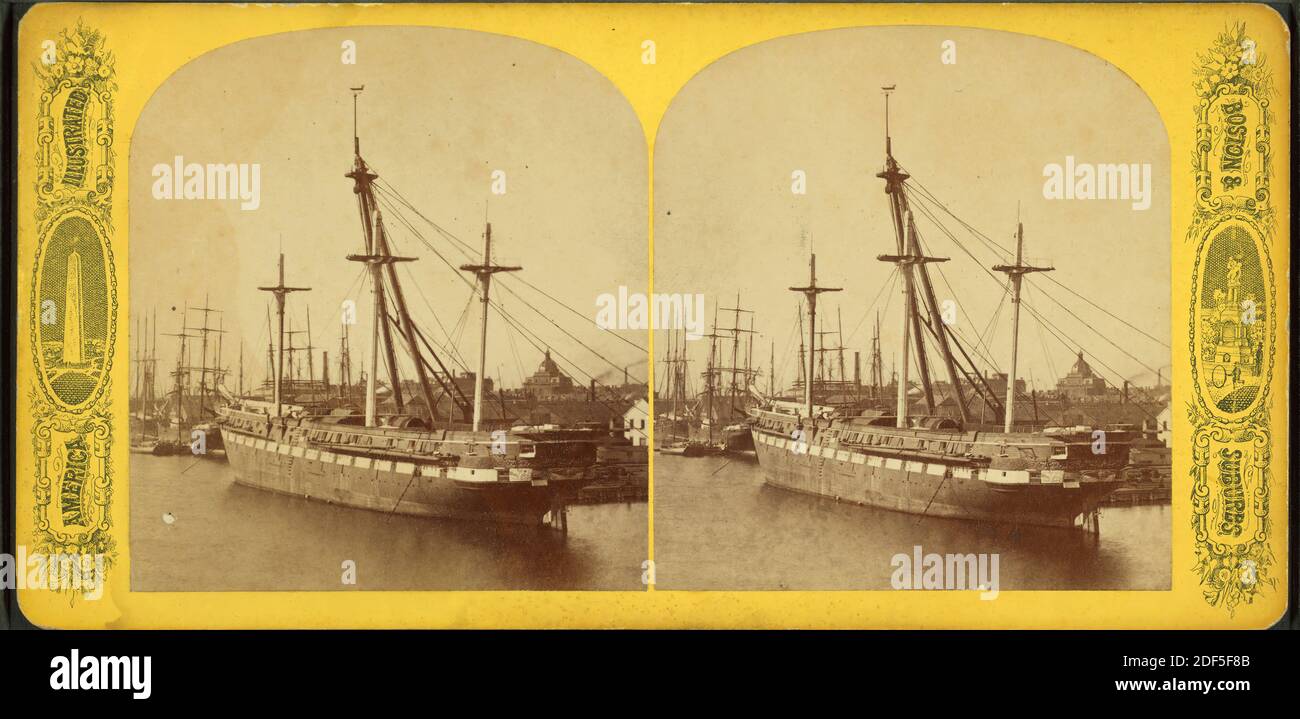 Receiving ship Ohio., still image, Stereographs, 1850 - 1930 Stock ...