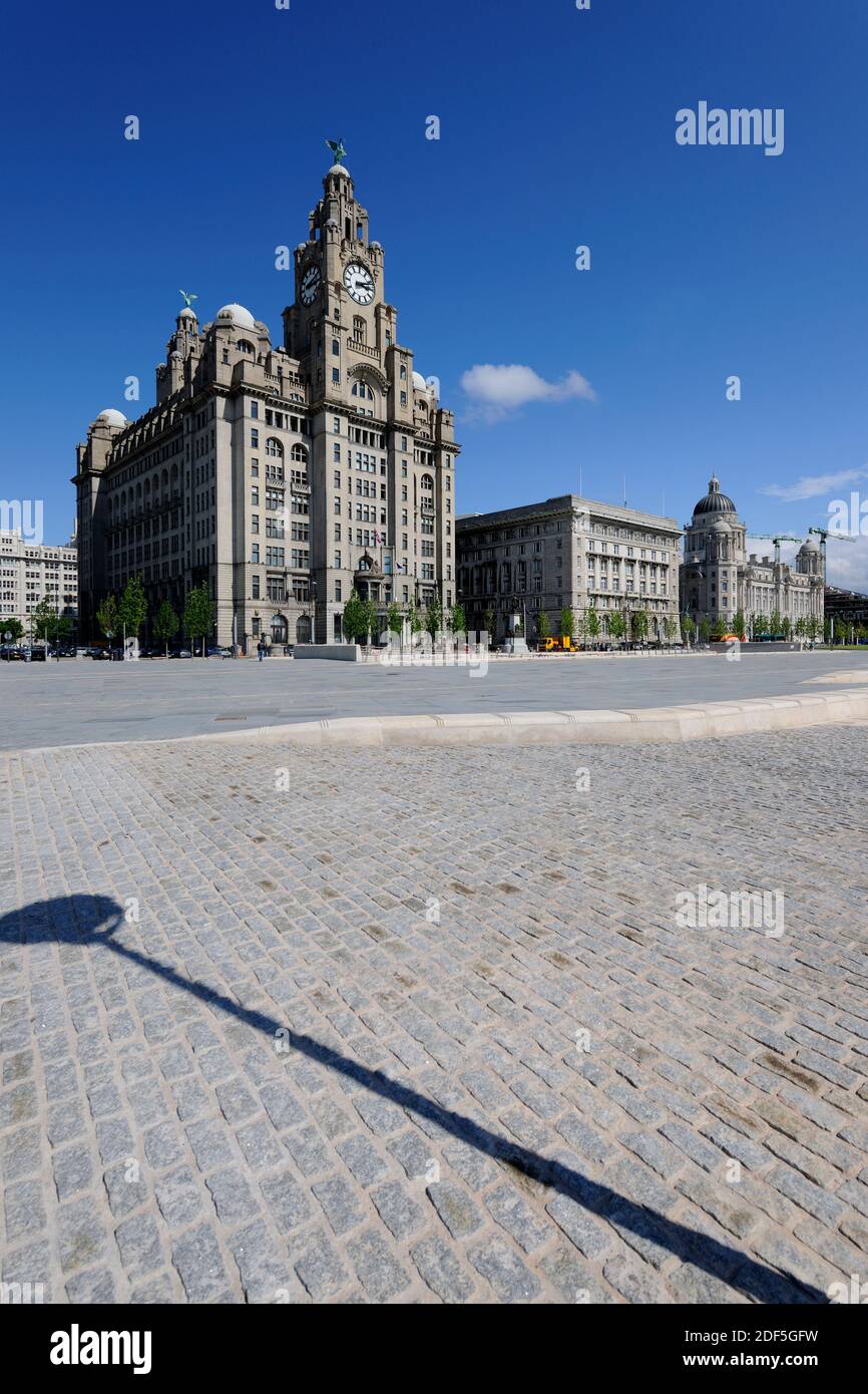 Liverpool, Three Graces, waterfront, Liver Building, Cunard Building ...