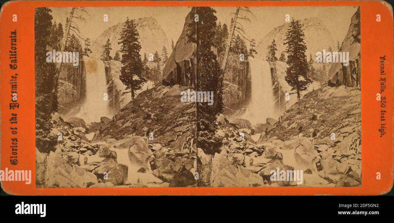 Vernal Falls, 350 feet high., still image, Stereographs, 1850 - 1930 ...