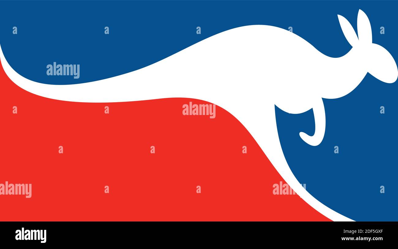Kangaroo vector logo Stock Vector Images - Alamy