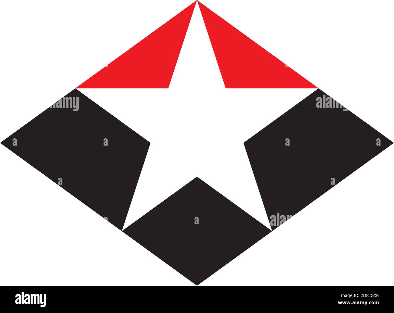 black red star logo vector icon Stock Vector Image & Art - Alamy