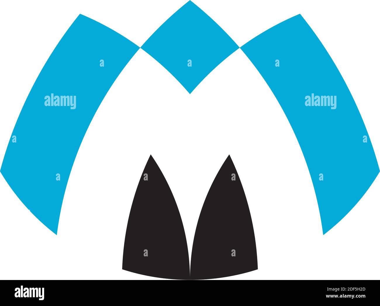 Blue m symbol Stock Vector Images - Alamy