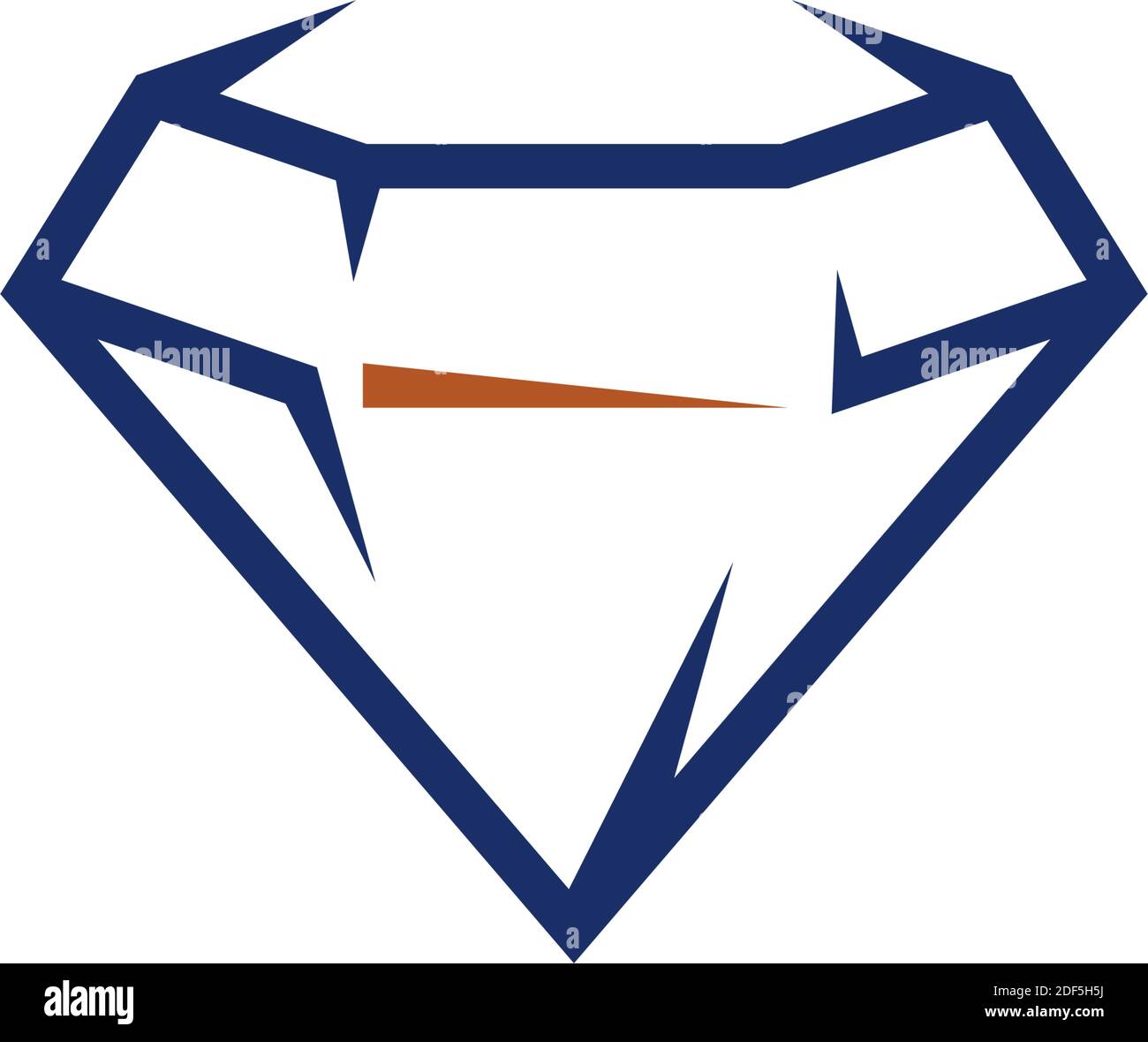 Blue Diamond Shape Logo