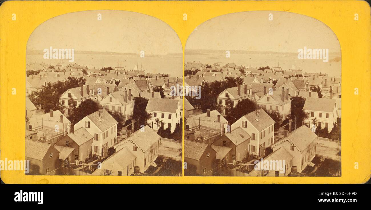 Portland Harbor, from Observatory (2)., still image, Stereographs, 1850 ...