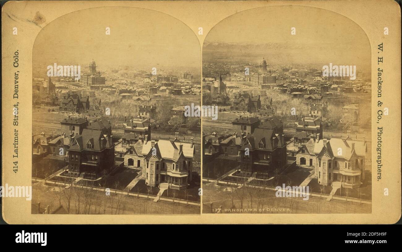 Panorama of Denver., still image, Stereographs, 1850 - 1930, W. H ...