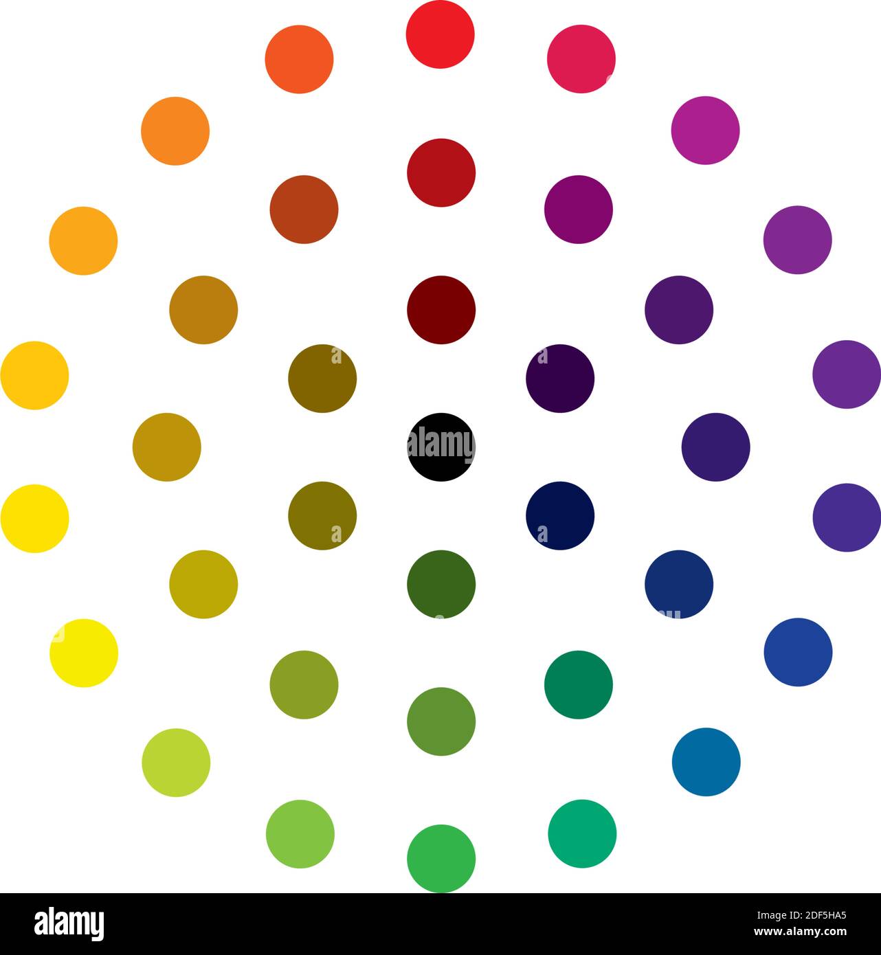 colorful dotted rainbow icon background Stock Vector Image & Art - Alamy