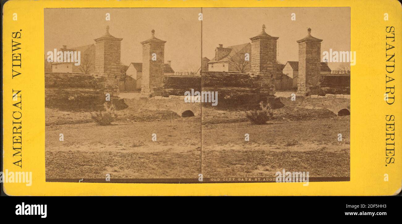 Old City Gate., still image, Stereographs, 1850 - 1930 Stock Photo - Alamy