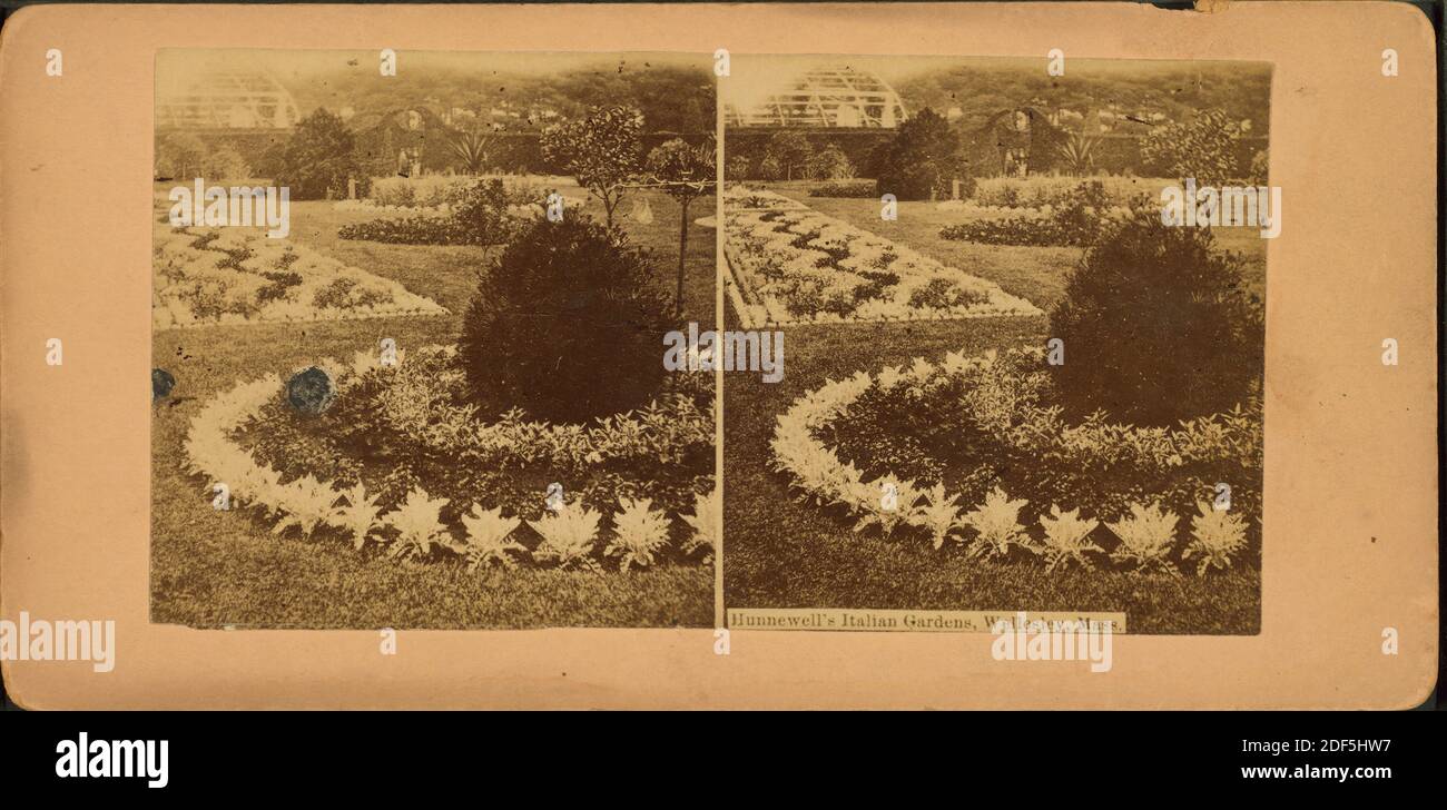 Hunnewell's italian Gardens, Wellesley, Mass., still image ...