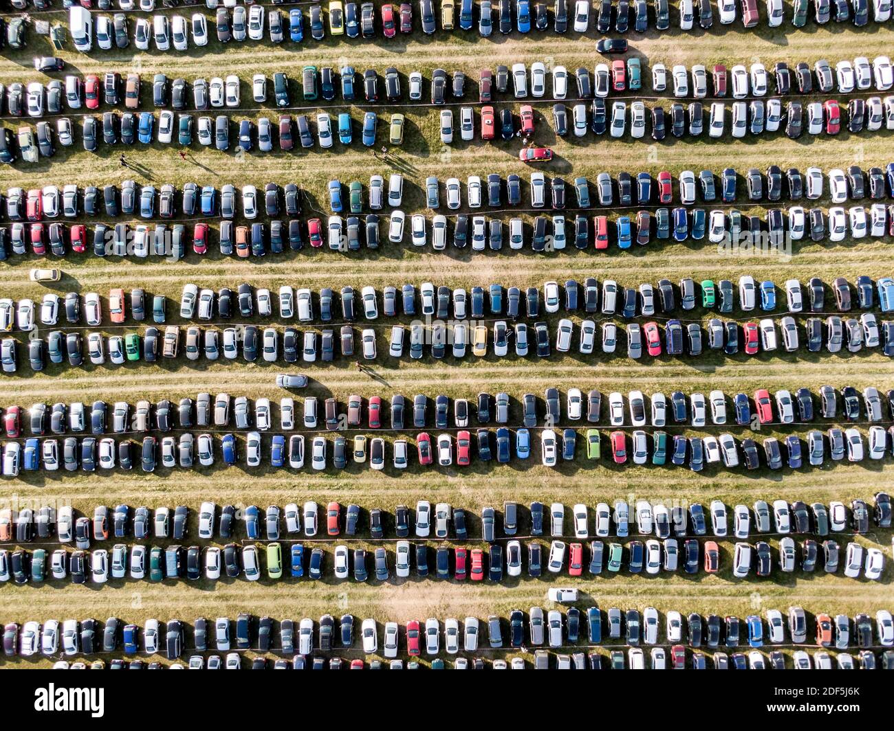 Full car park field hi-res stock photography and images - Alamy