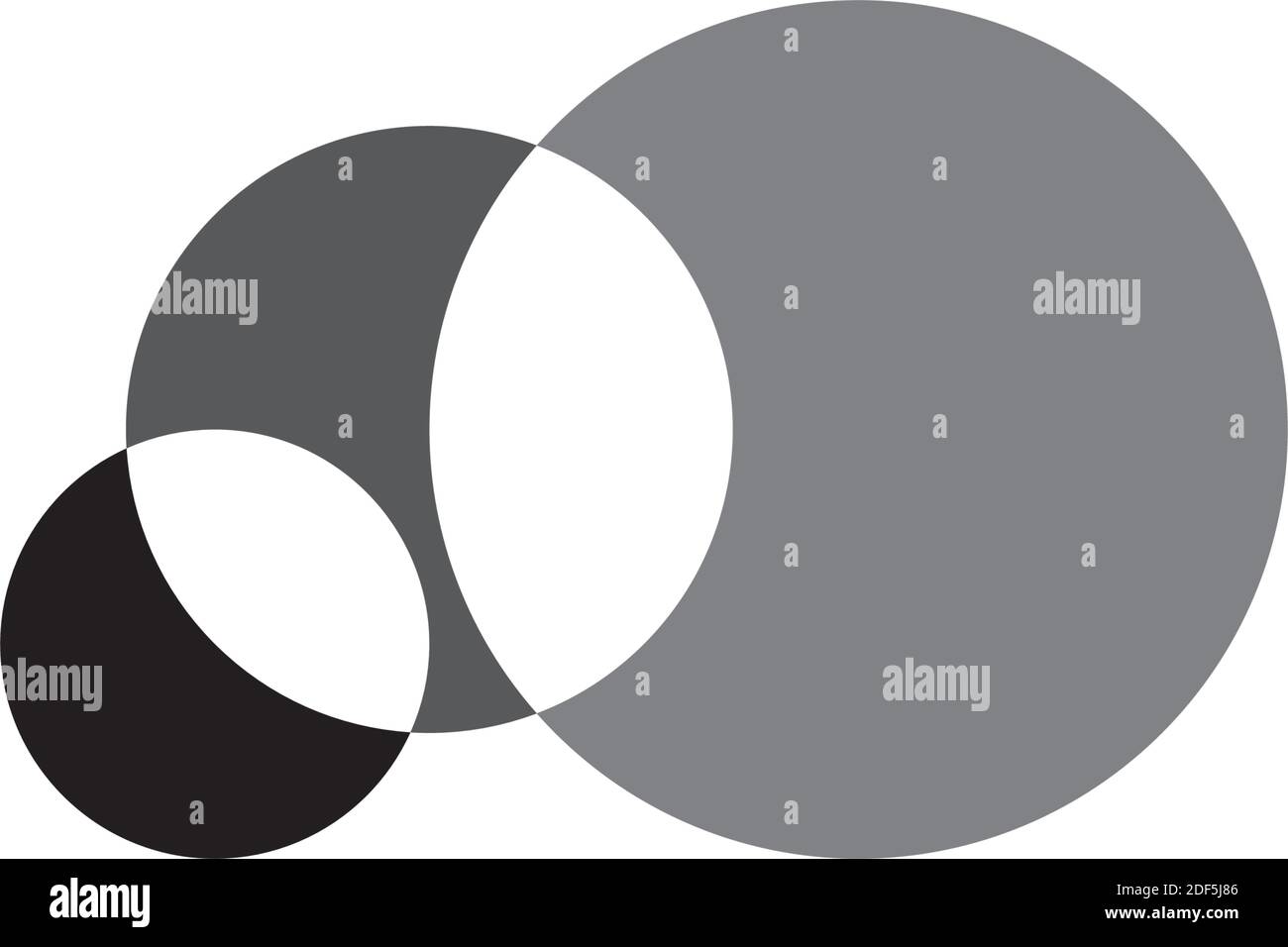 geometric circles math logo icon vector Stock Vector Image & Art - Alamy