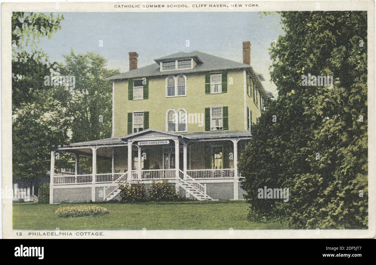 Philadelphia Cottage, Catholic Summer School, Cliff Haven, N. Y., still ...