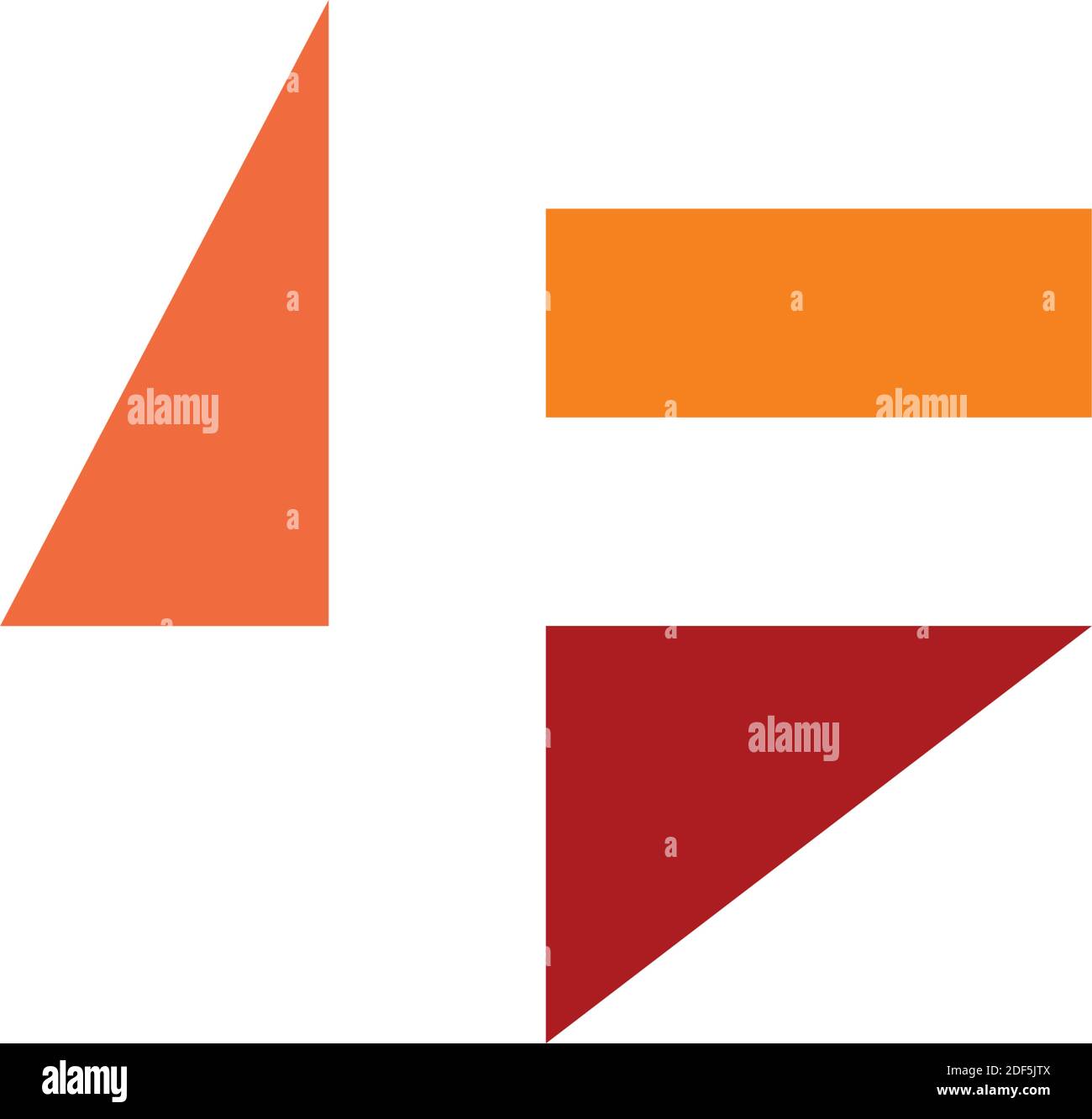 letter f logo negative space icon Stock Vector Image & Art - Alamy