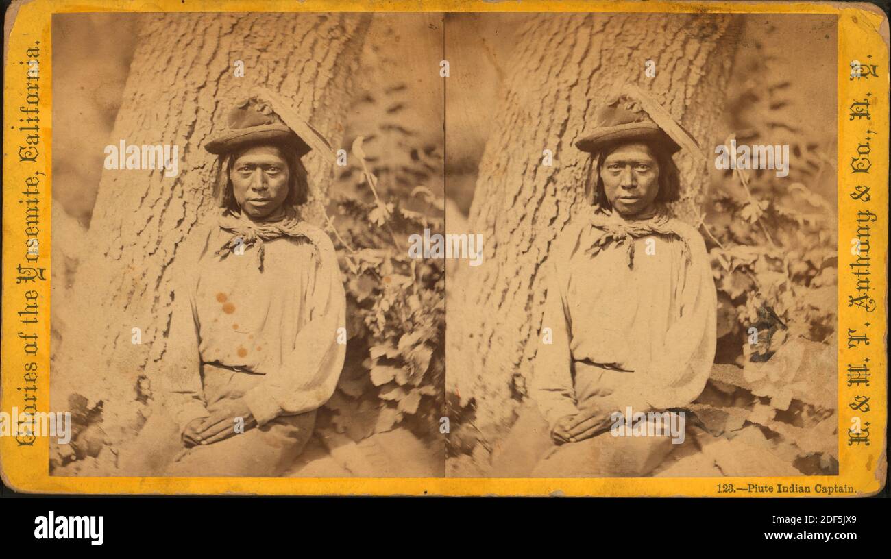 Piute Indian Captain., still image, Stereographs, 1850 - 1930 Stock ...