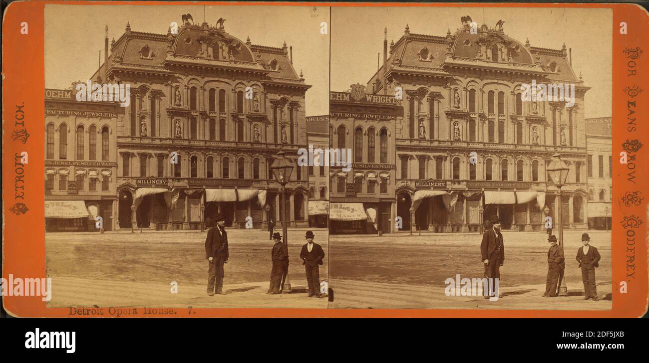 Detroit Opera house., still image, Stereographs, 1880 Stock Photo - Alamy