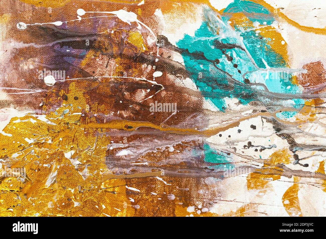Oil painting, abstract brush strokes. Artistic painted canvas, colorful ...