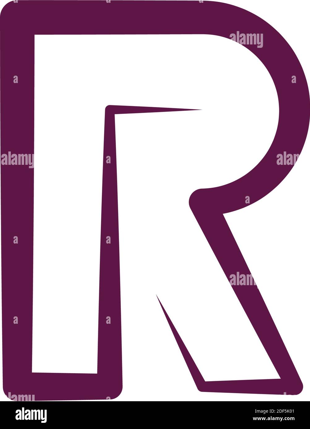 letter r purple logo icon vector design Stock Vector Image & Art - Alamy