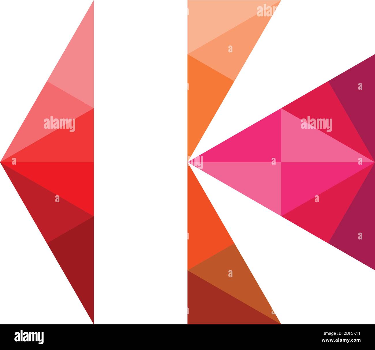 Logo triangles Cut Out Stock Images & Pictures - Alamy