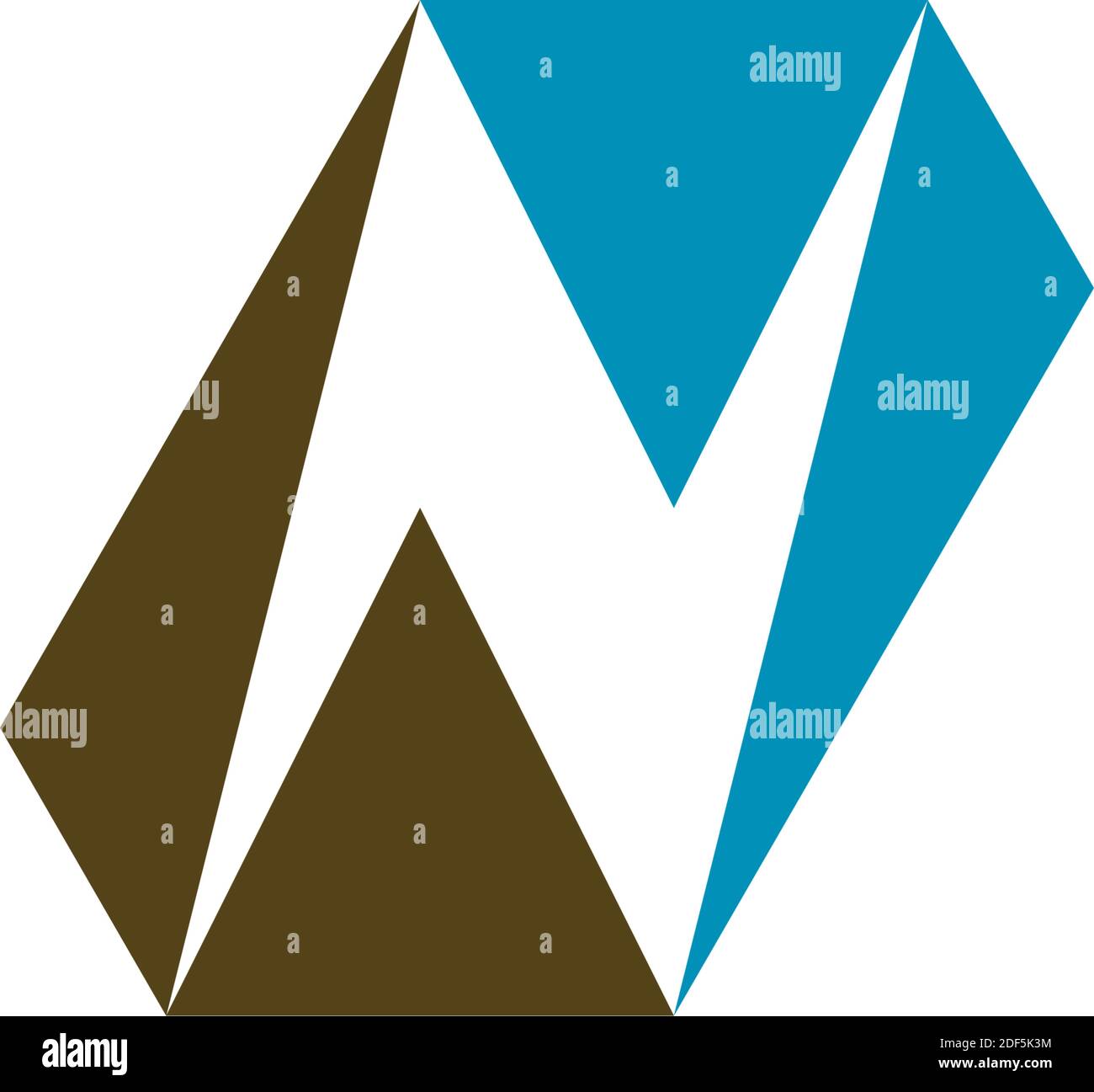 letter n geometric vector symbol logo sign Stock Vector Image & Art - Alamy