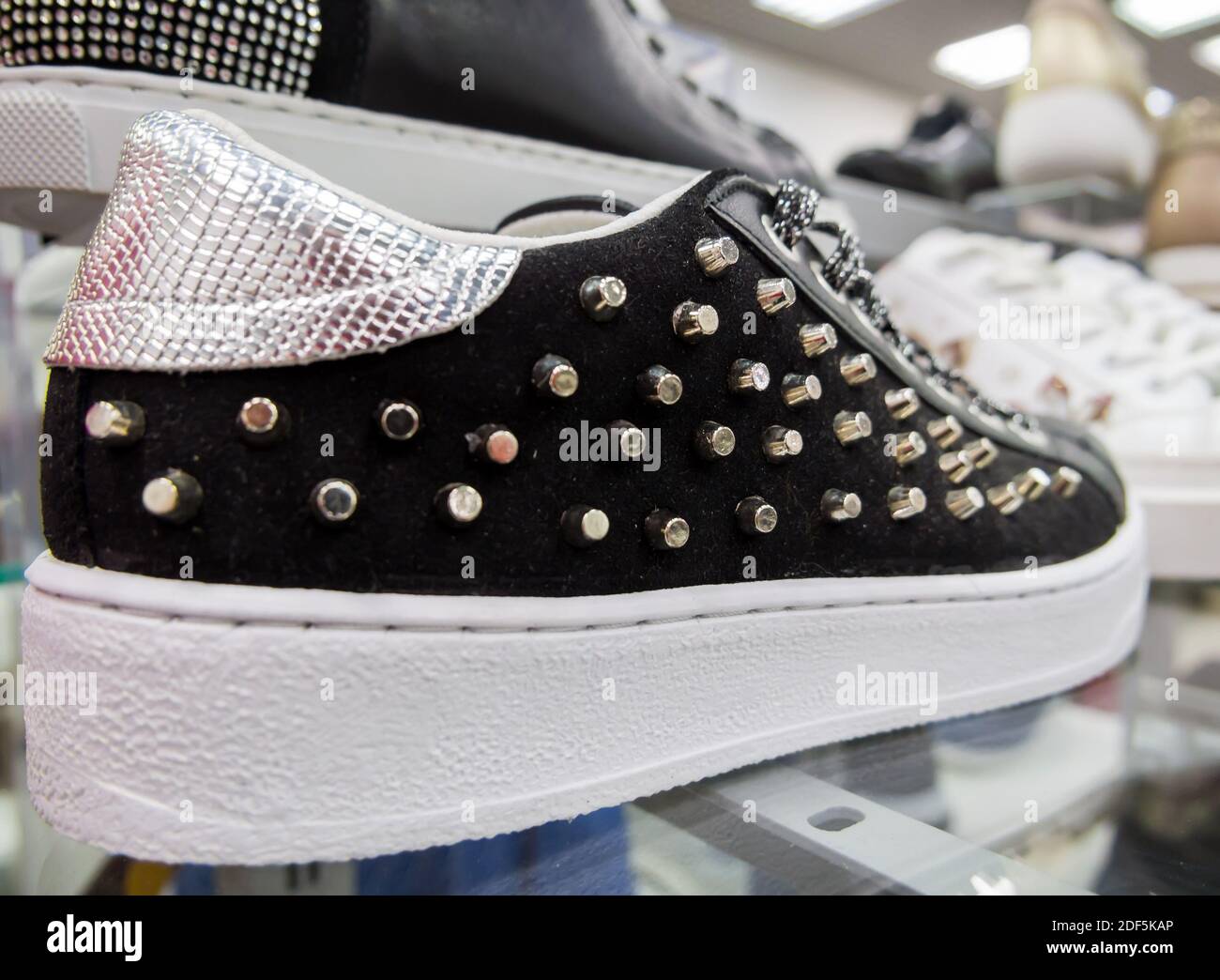 Shoe with rivets hi-res stock photography and images - Alamy