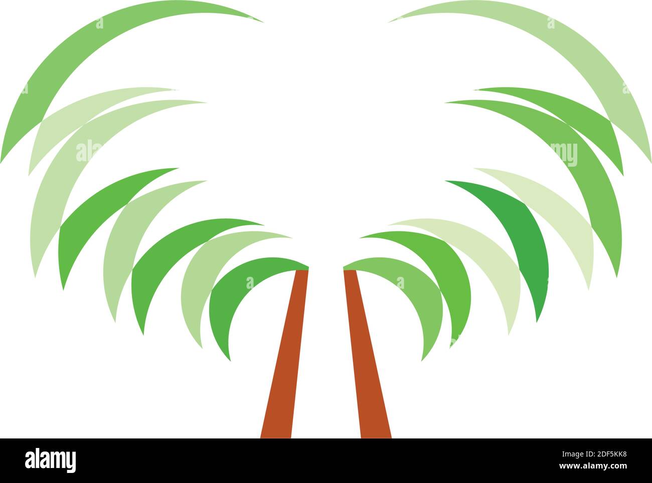 palm tree vector illustration logo icon design Stock Vector Image & Art ...