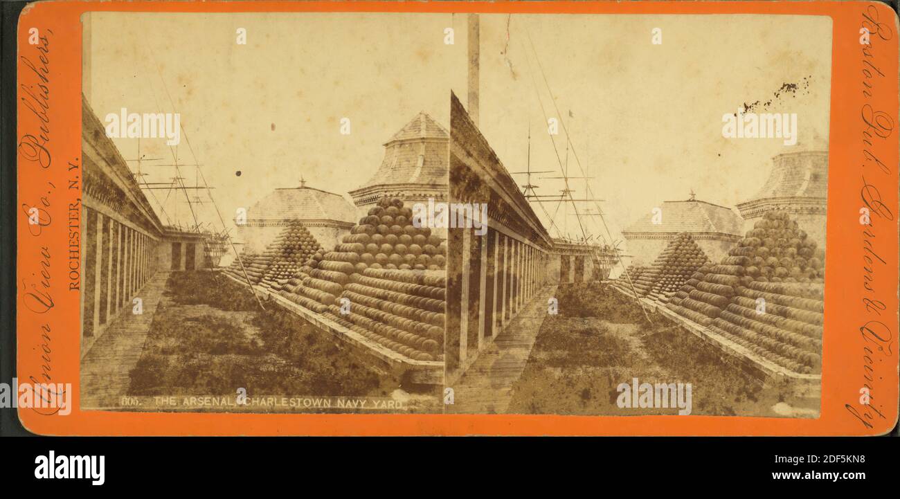 The arsenal, Charlestown Navy Yard., still image, Stereographs, 1850 ...