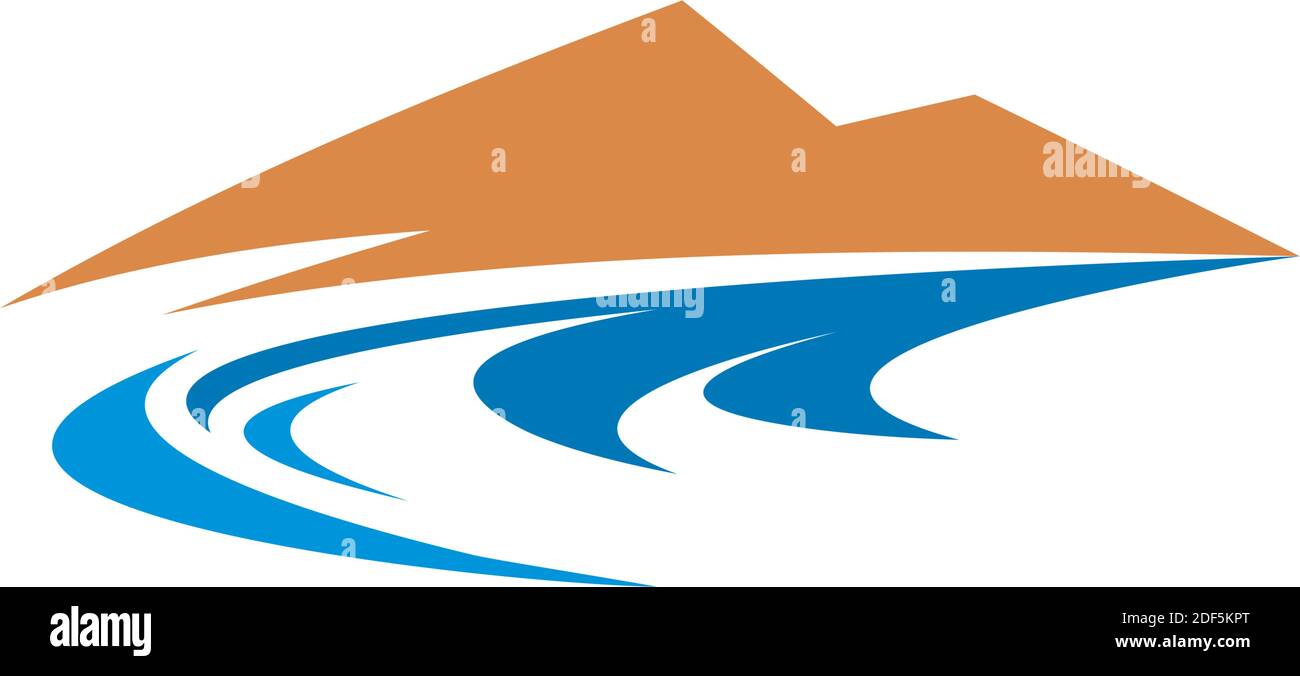 Stylized river Stock Vector Images - Alamy