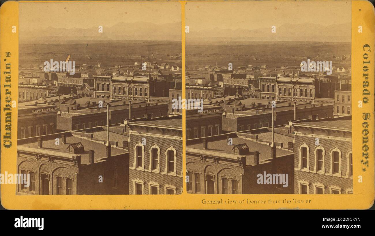 General view of Denver from the Tower., still image, Stereographs, 1850 ...