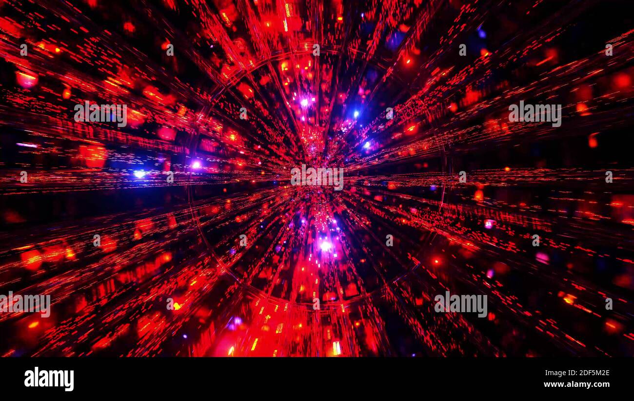 Red colorful space particles 3d illustration background wallpaper ...