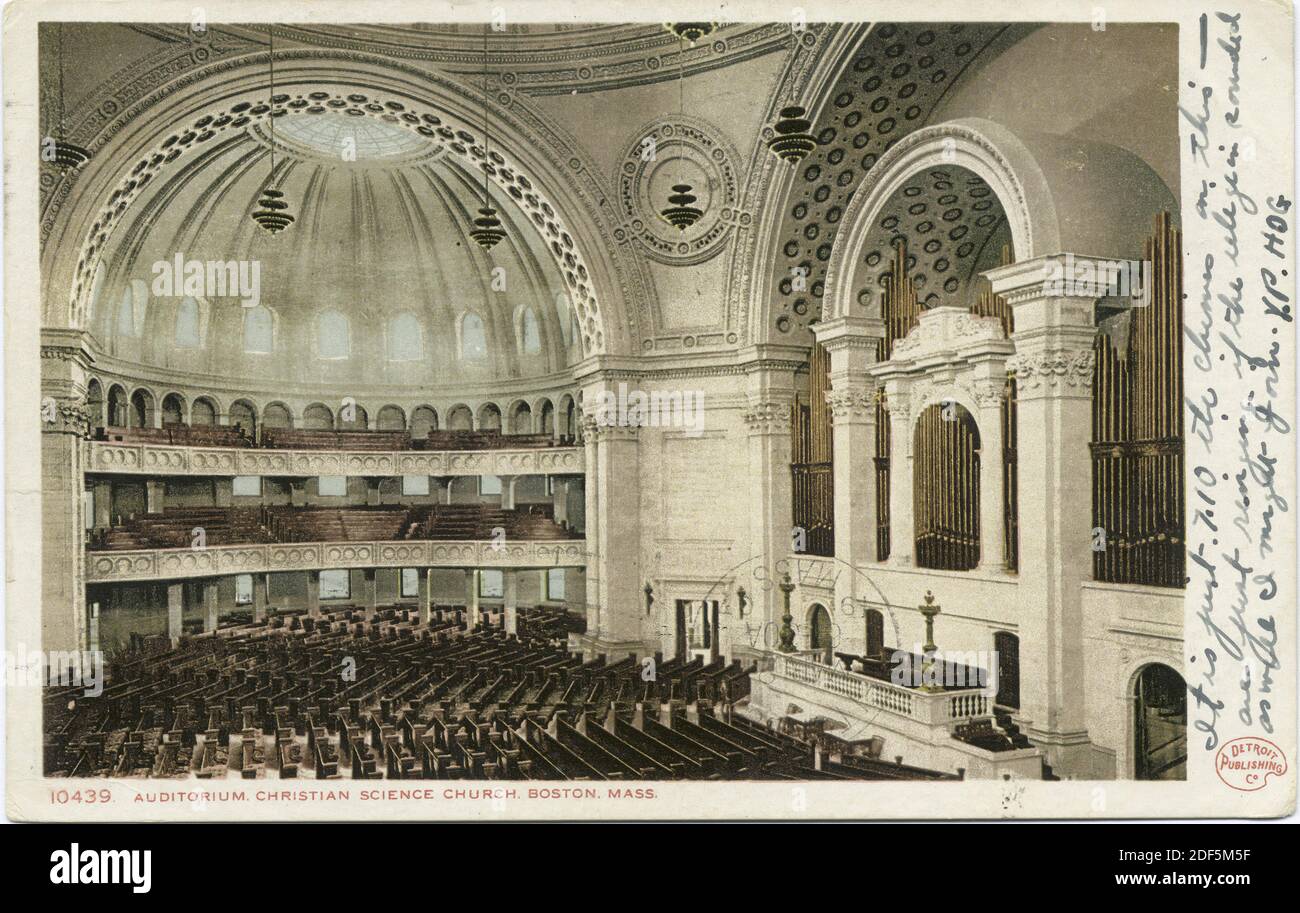 Christian science church auditorium hi-res stock photography and images ...