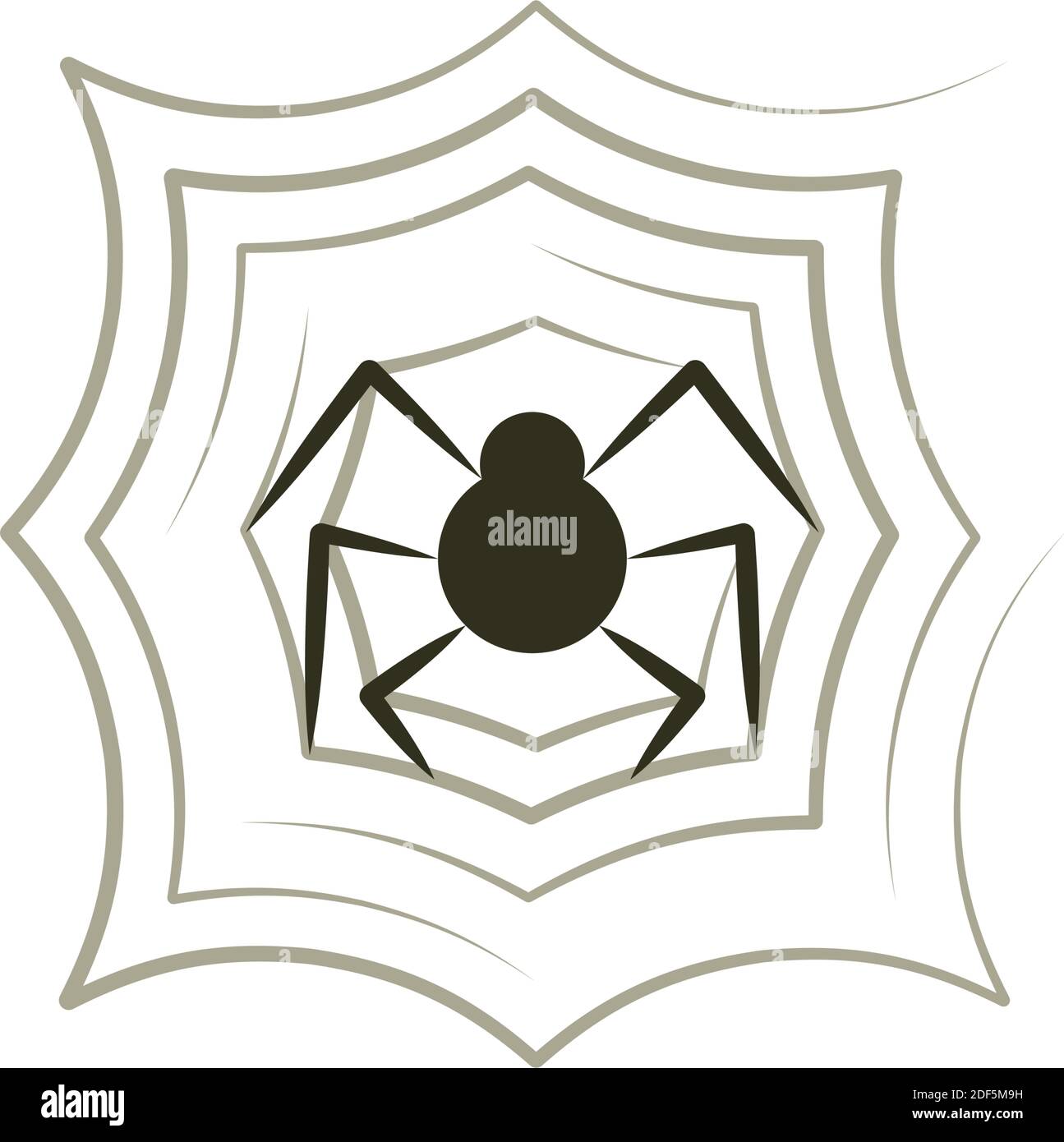 spider and web vector illustration Stock Vector Image & Art - Alamy