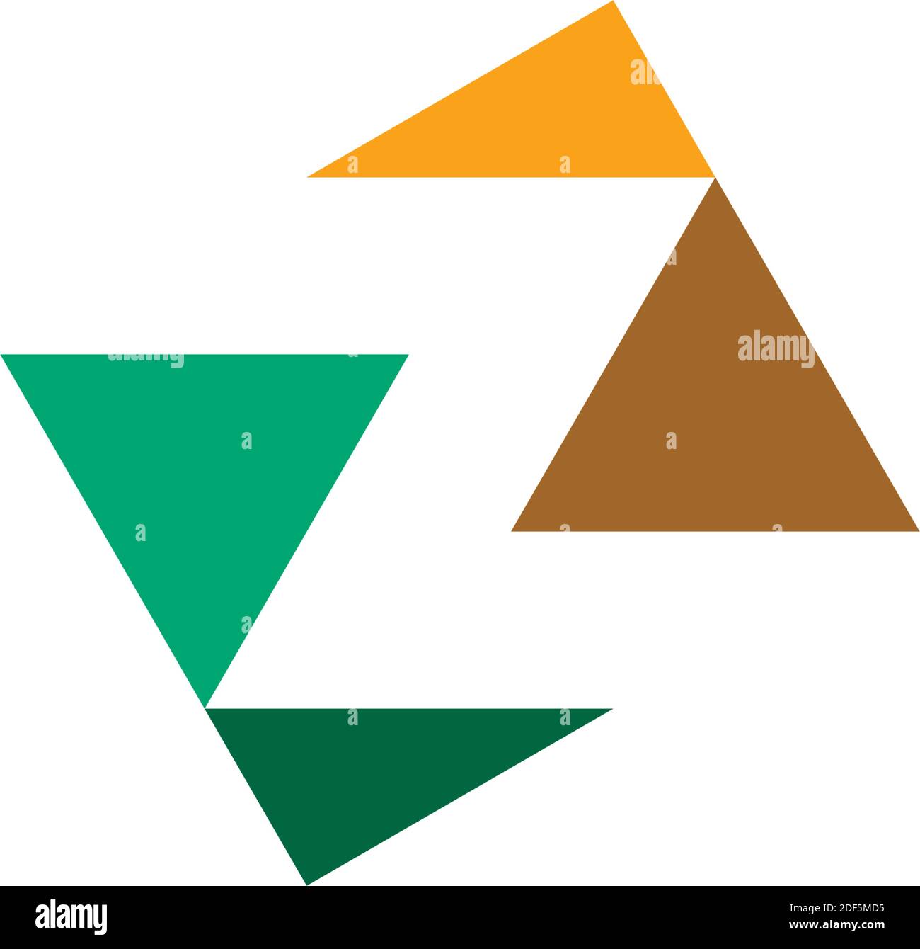 Logo triangles Cut Out Stock Images & Pictures - Alamy