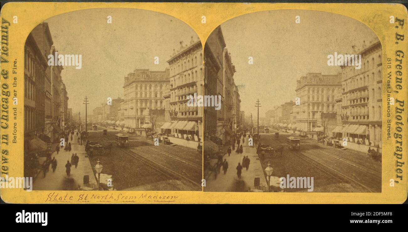 State Street, north from Madison., still image, Stereographs, 1850 ...