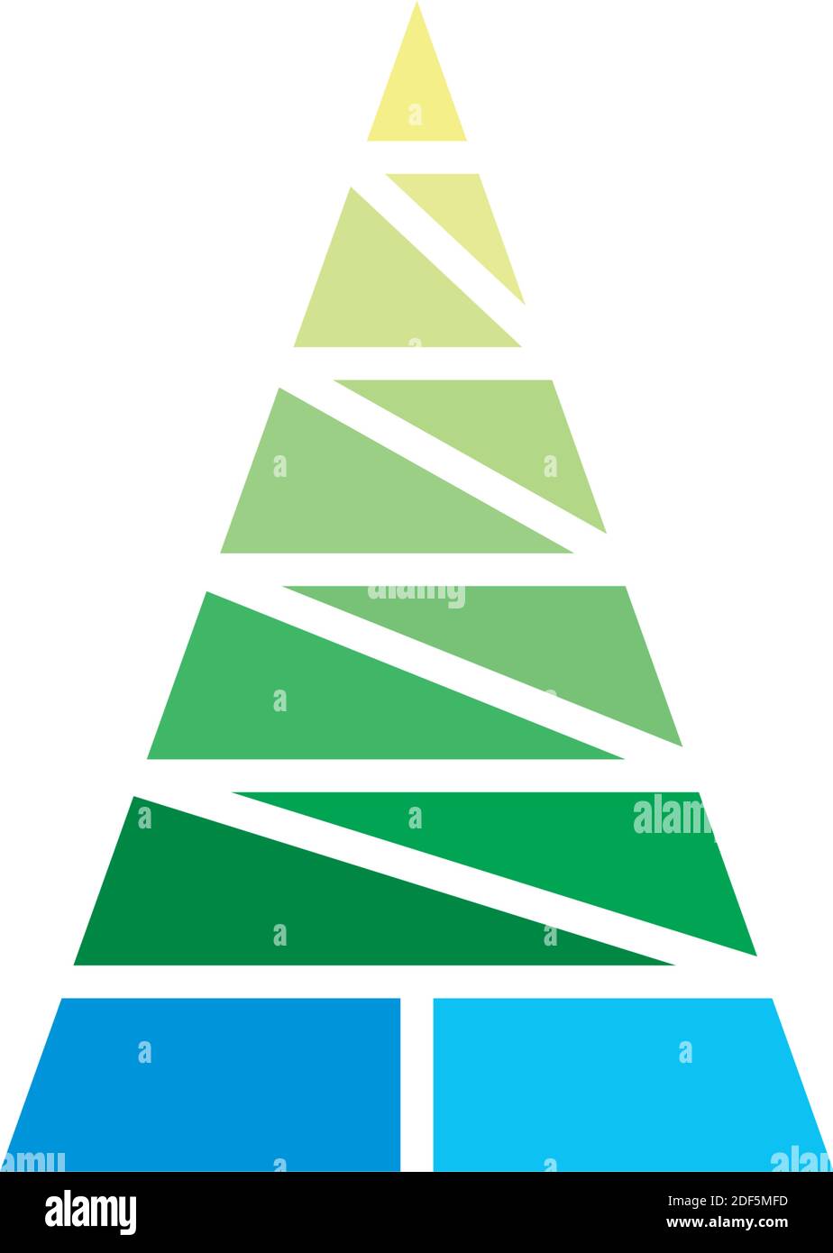 triangle christmas tree vector logo symbol Stock Vector Image & Art - Alamy